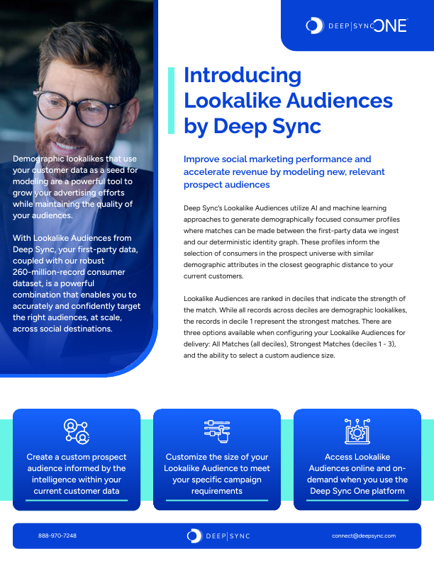 Introducing Lookalike Audiences by Deep Sync - Deep Sync